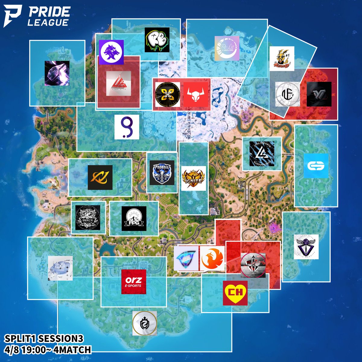 【PRIDE LEAGUE 2026 featuring FORTNITE】 第3節 [SESSION-3] LANDMARK🗺️ 4/8(水 ...