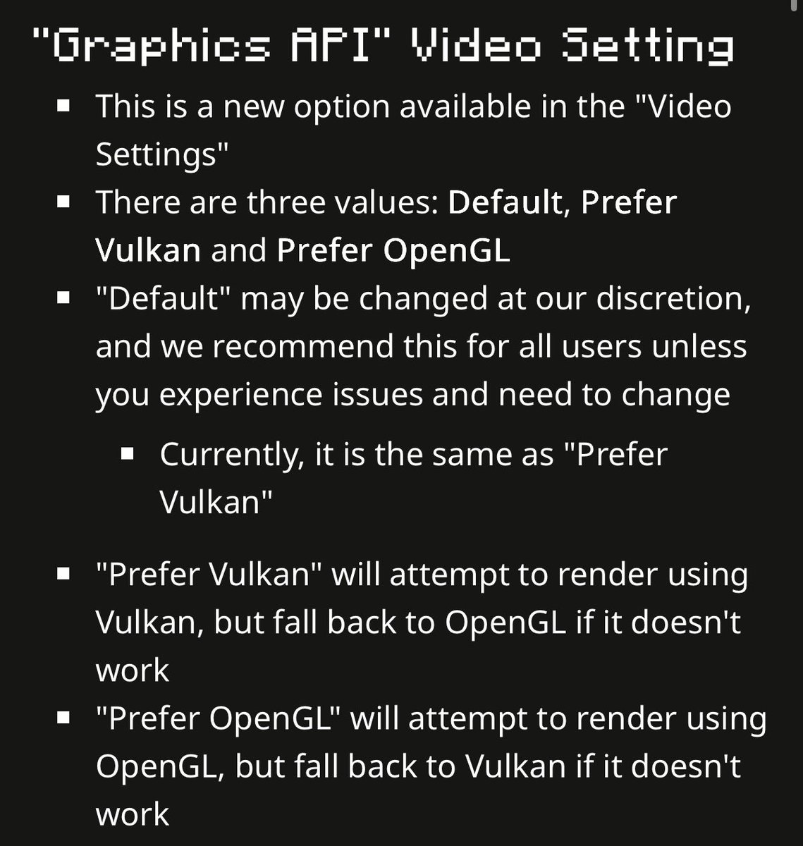 With Vulkan rendering support added in snapshots today, I'm doubling ...