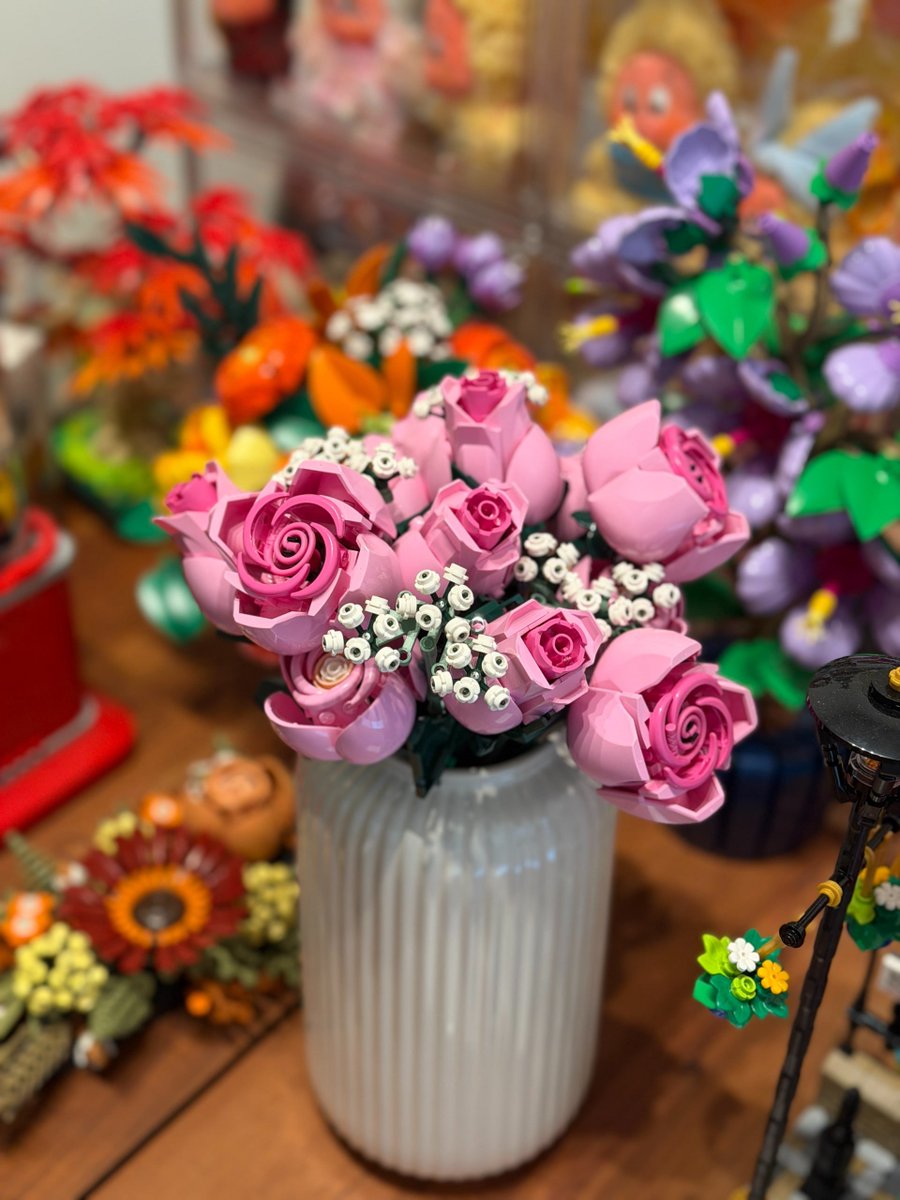 Decorating my home with cute things! LEGO flowers and Jellycat plants ...
