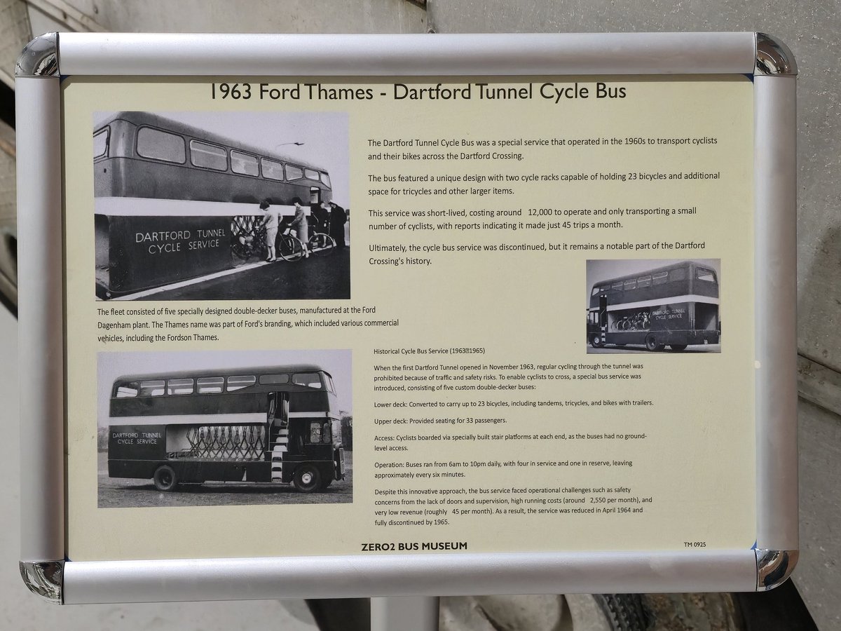 Preserved Dartford Tunnel Cycle Bus based on a Ford Thames Trader ...