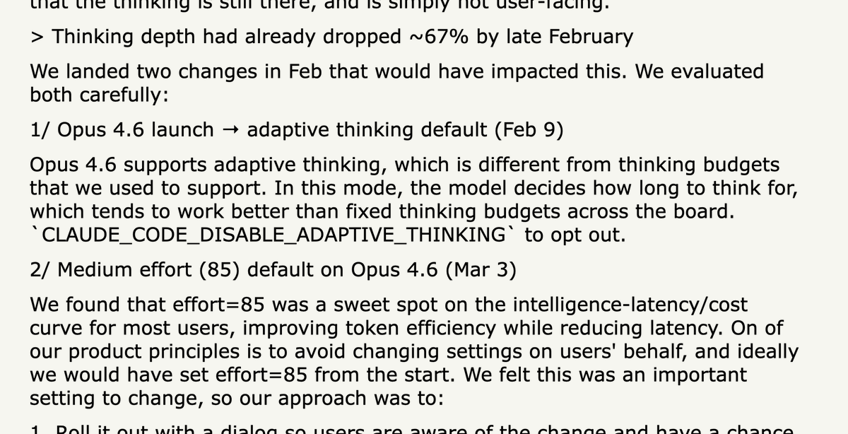 For pro coders: raise effort, compact earlier, and run in simple mode ...
