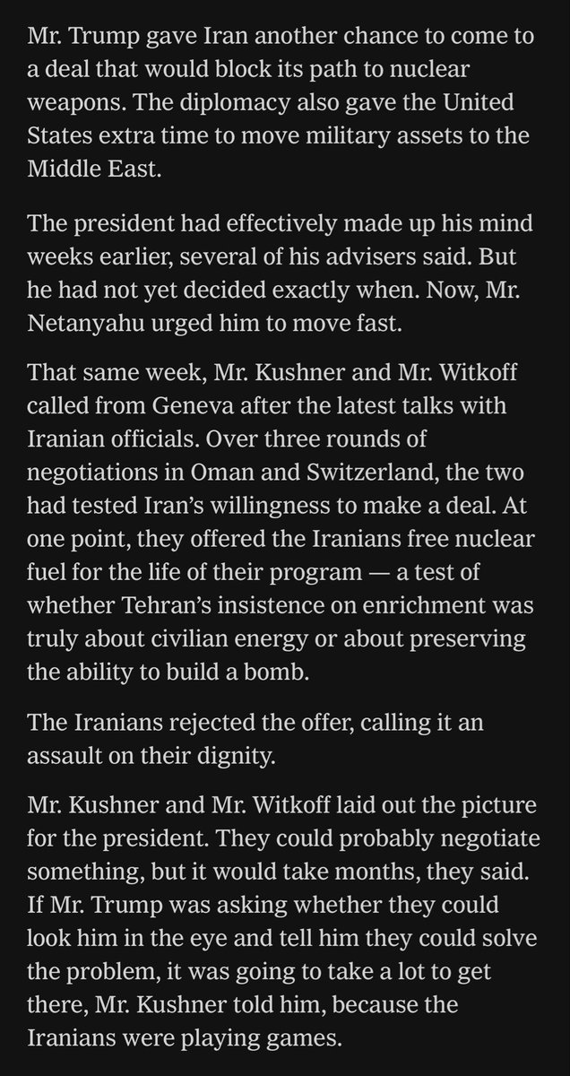 Key from the excellent NYT exposé on the deliberations ahead of war ...