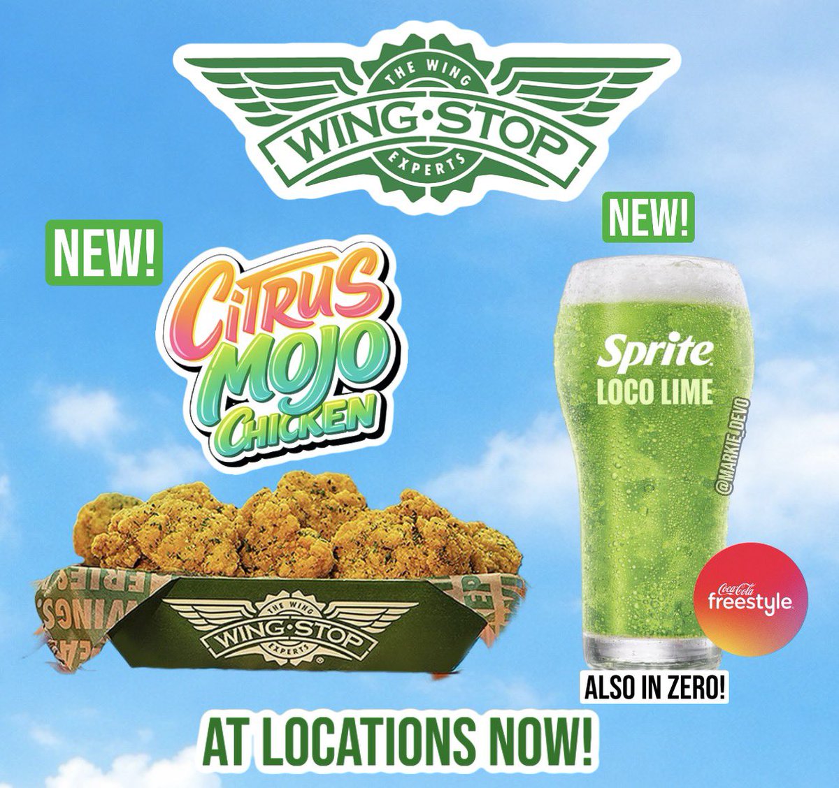 I like my Sprite loco sometimes!😜 📍Get this menu now at Wing Stop ...