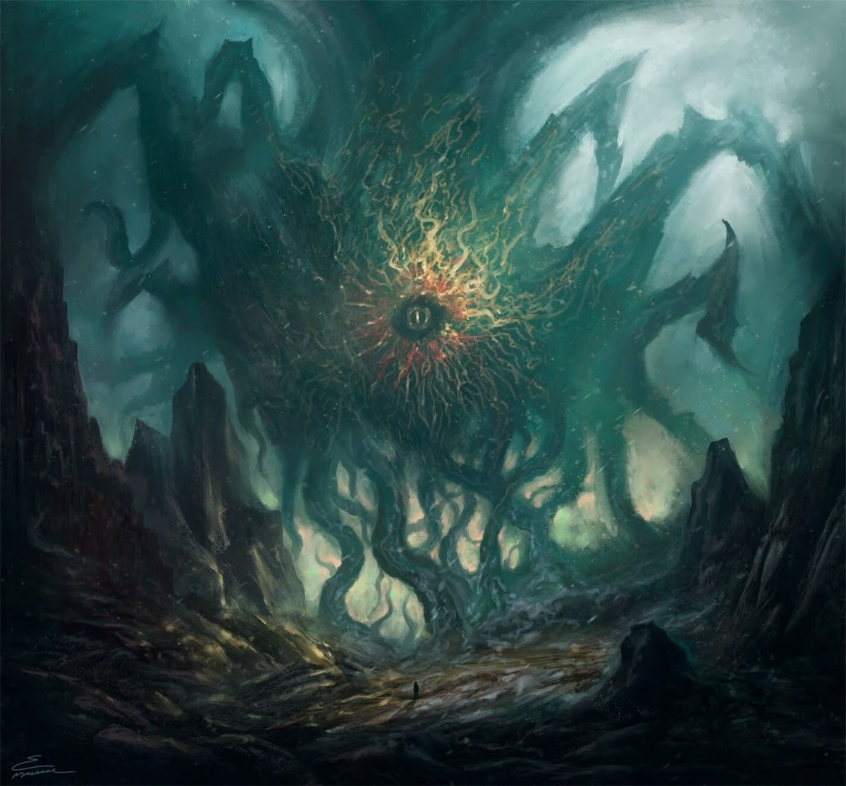 💀He gibbers outside the ordered universe; that last amorphous blight of ...