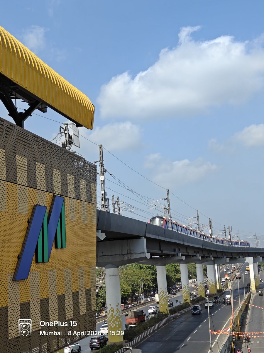 Line 2B (Maharashtra Nagar Mandale to Diamond Garden. A photo 🧵