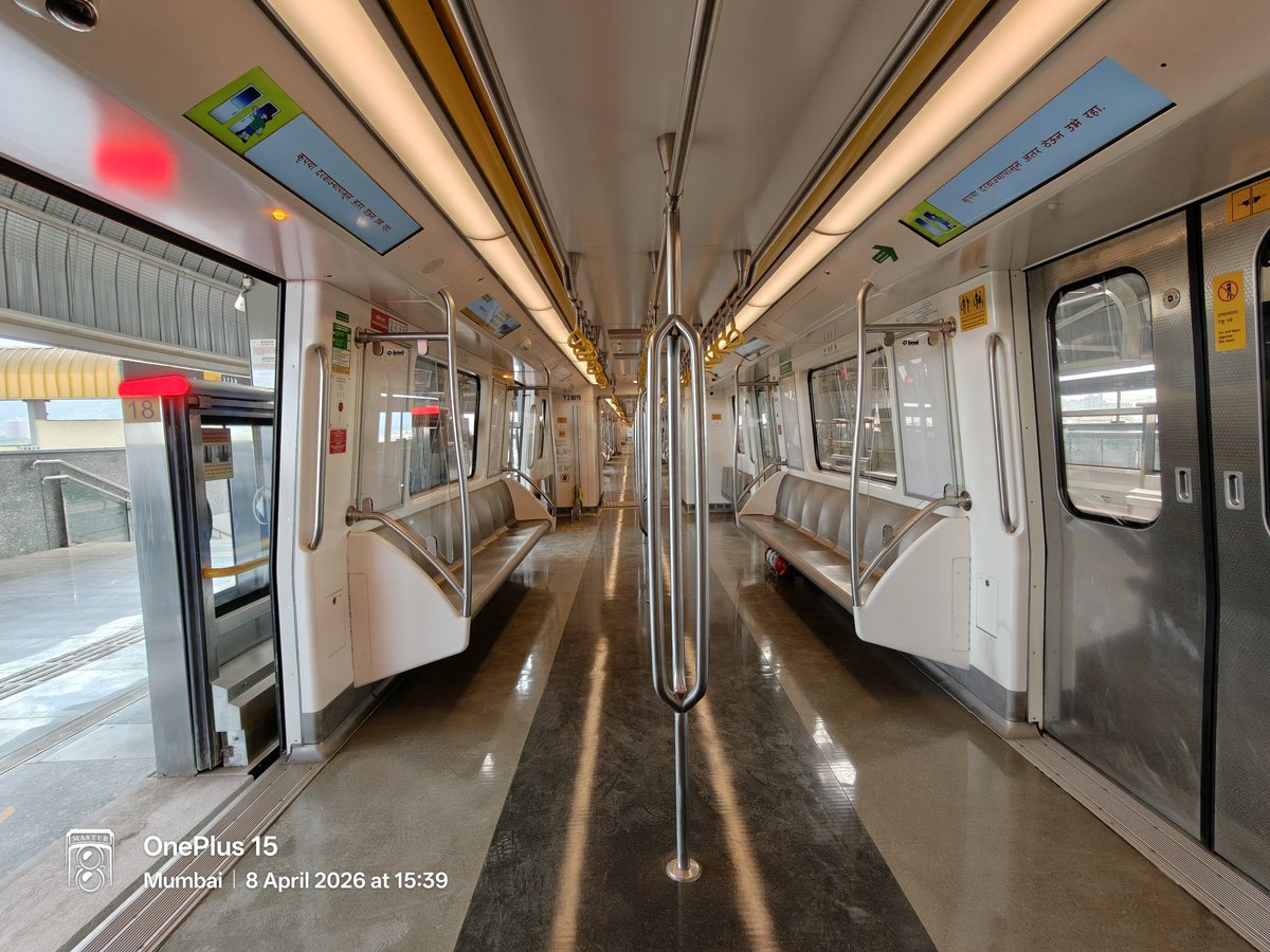 Line 2B (Maharashtra Nagar Mandale to Diamond Garden. A photo 🧵