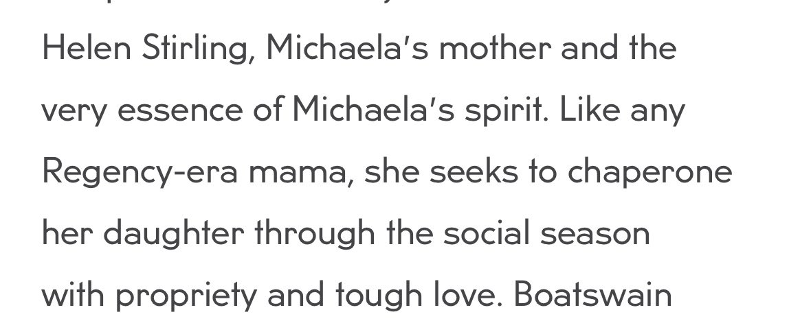 so michaela is also gonna be in the marriage mart… oh that good luck ...