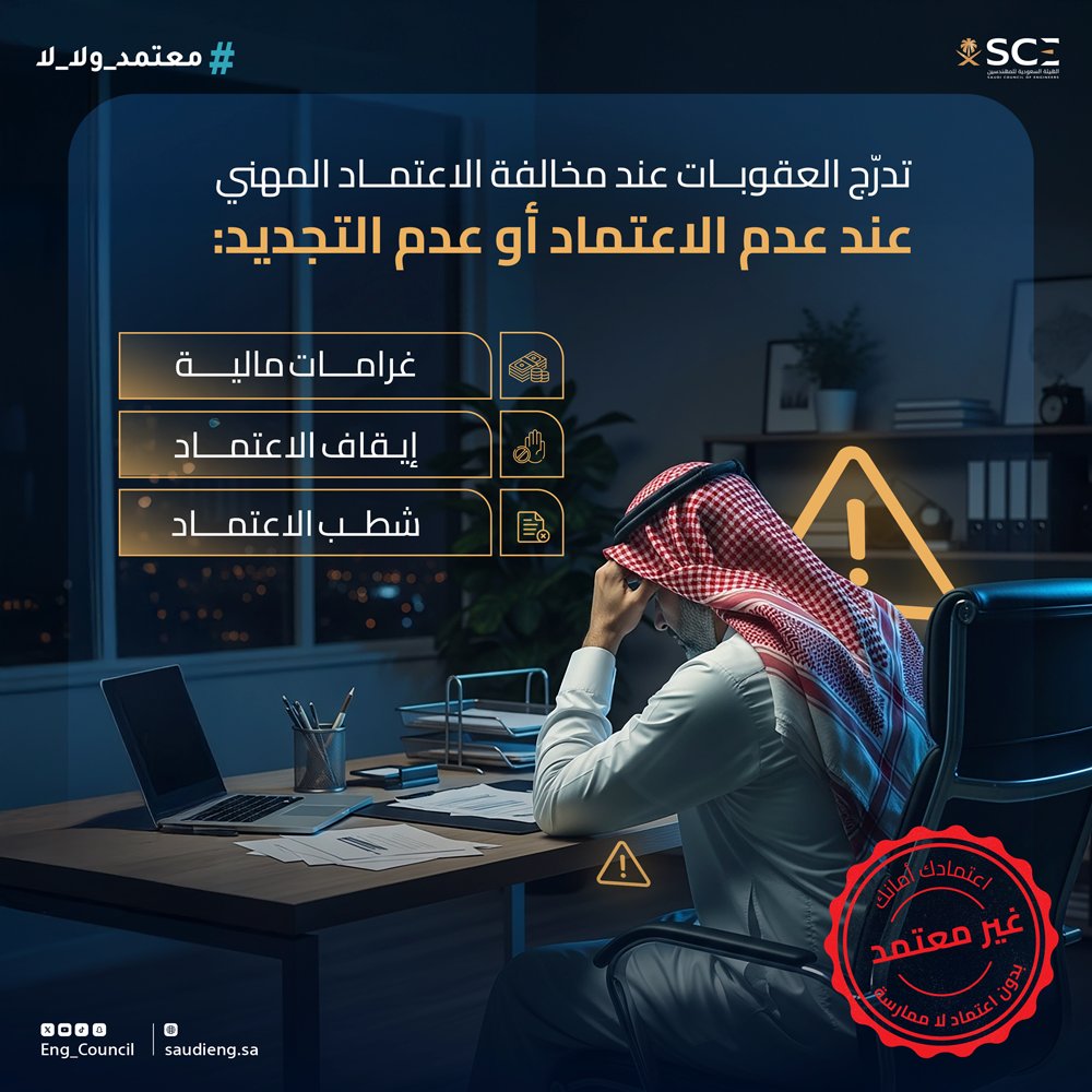 الهيئة السعودية للمهندسين - العناية بالمستفيدين (@SCEcare) / Posts / X