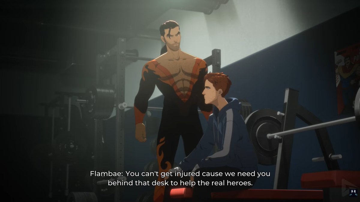 Love this parallel. Looks like Robert took Flambae's words at the gym ...