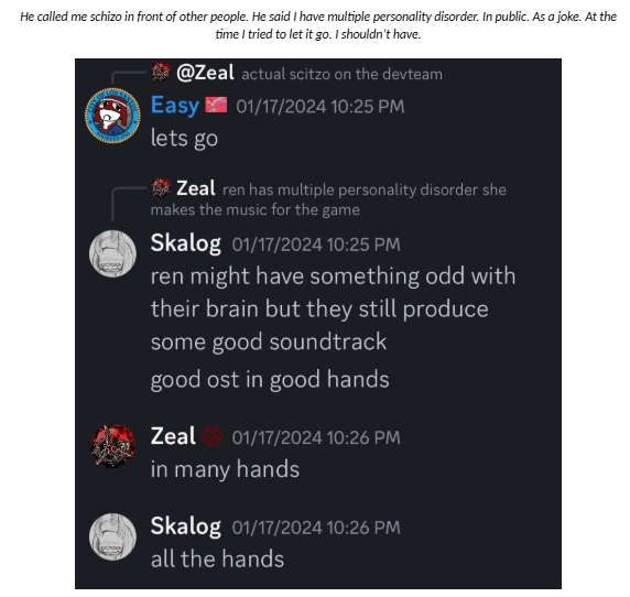 Zeal is the the main piece of shit here and i'm genuinely appalled by ...