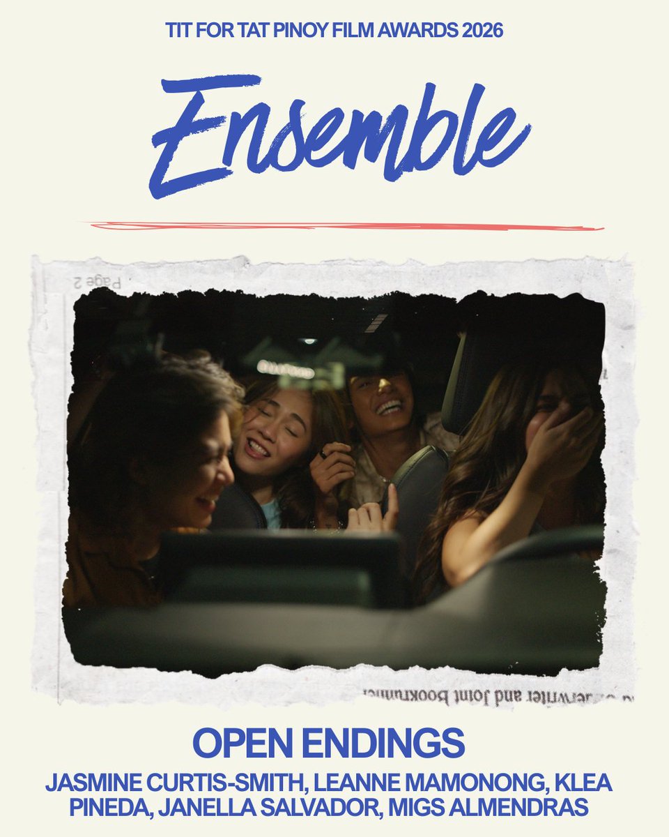 🏆 BEST FILM ENSEMBLE 🏆 🥇 WINNER: the ensemble of OPEN ENDINGS Jasmine ...