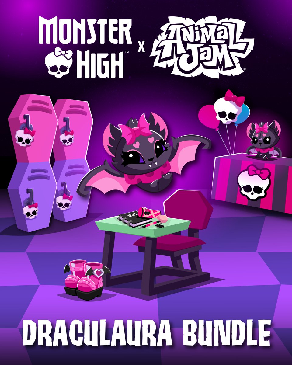 #MonsterHigh is bringing GHOUL SPIRIT to Animal Jam with a bundle of ...
