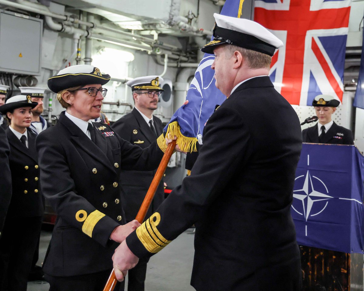 VAdml Robert Pedre, Commander @NATO_MARCOM presides over @COM_SNMG1 ...