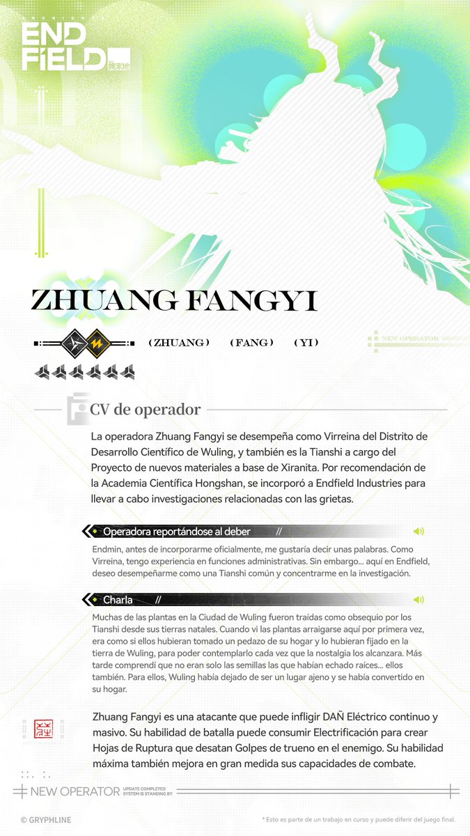 //Zhuang Fangyi La operadora Zhuang Fangyi se desempeña como Virreina ...