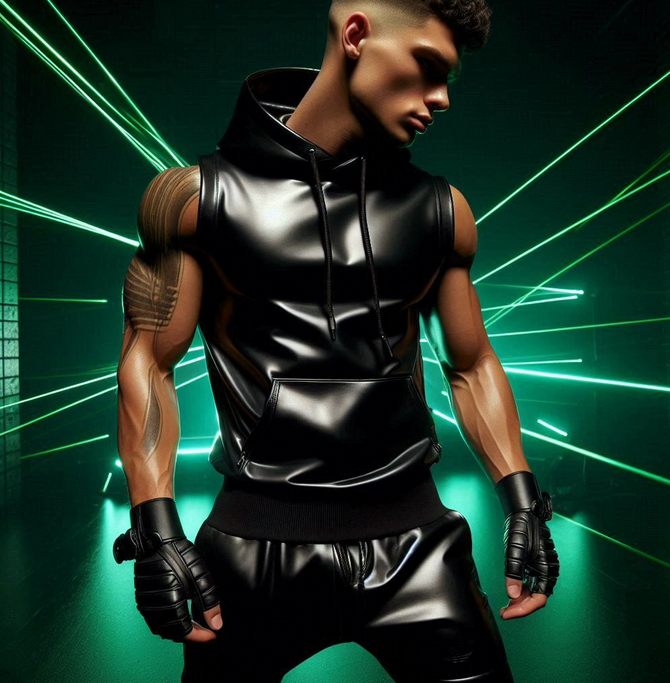 You look hot in shiny gear... No I make shiny gear look hot on me ...