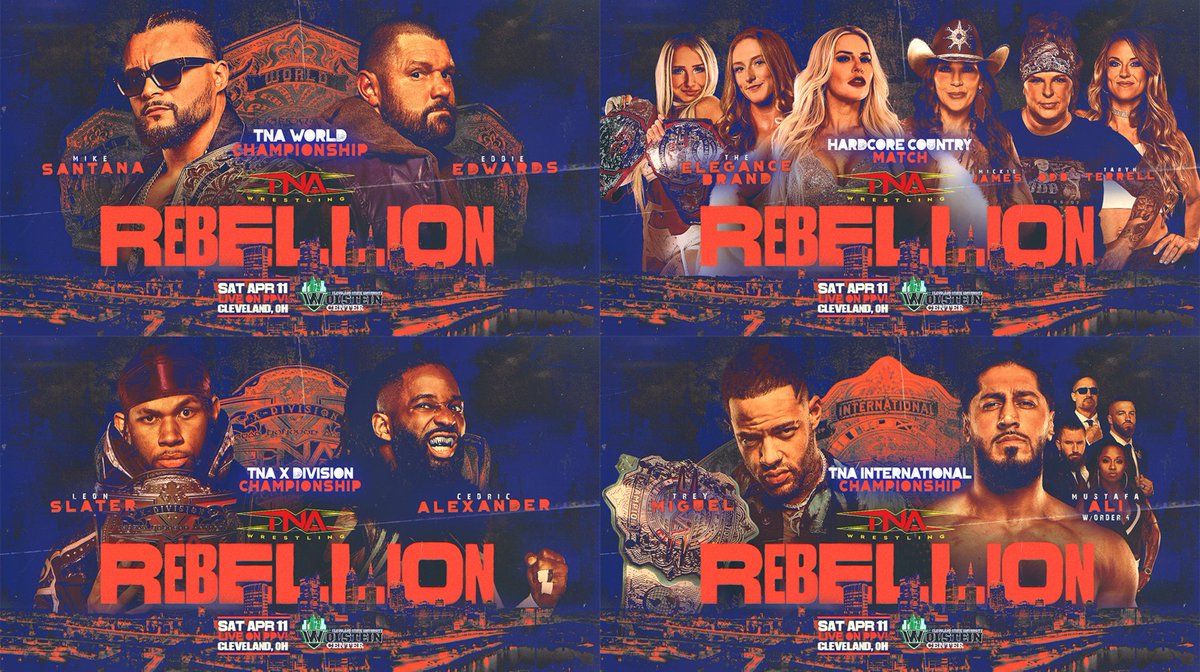 #TNARebellion Preview: -Mike Santana vs Eddie Edwards for the TNA World ...