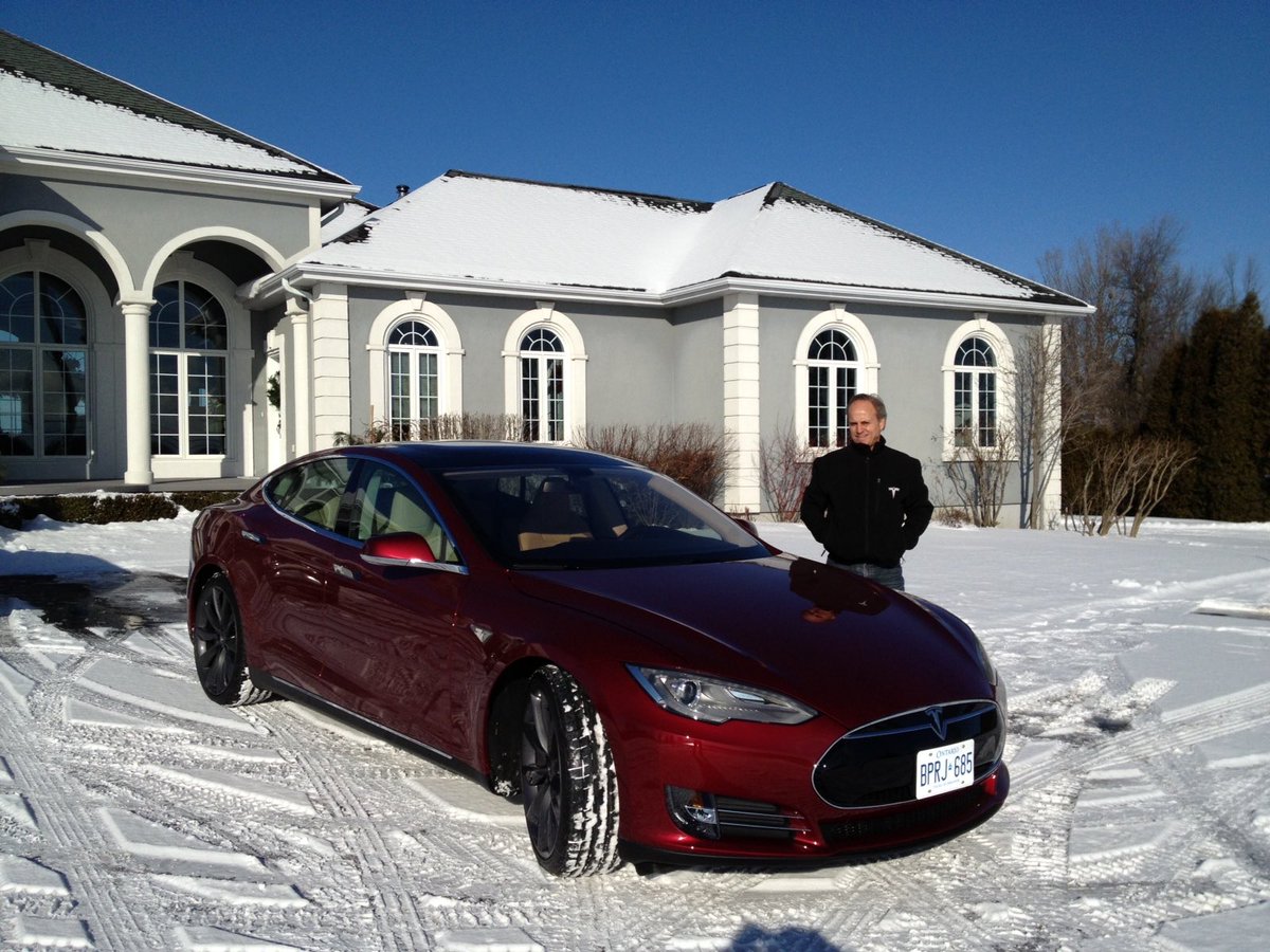 Two of the first Model S Signature Seroes in the world December 2012.