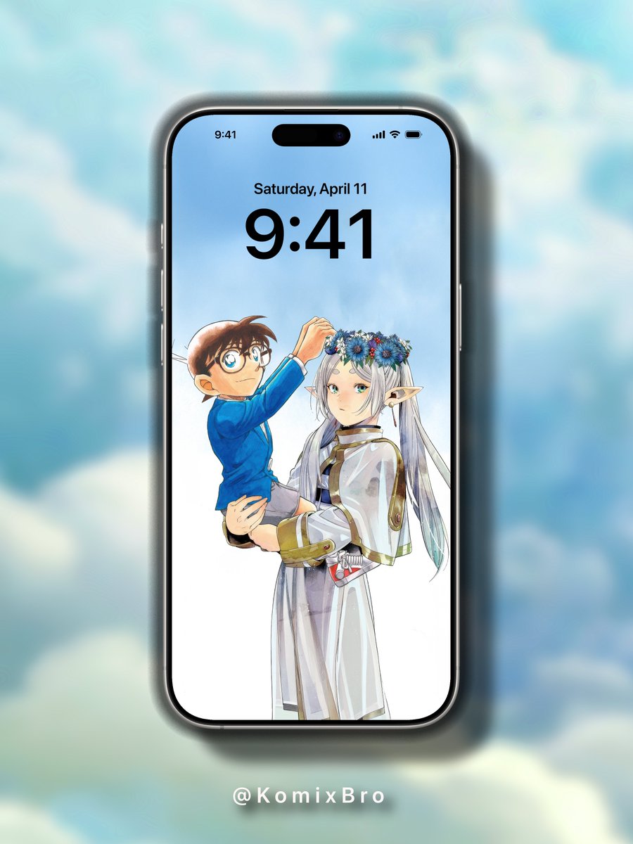 Frieren & Detective Conan 4K iPhone & Android LockScreen Case Closed ...