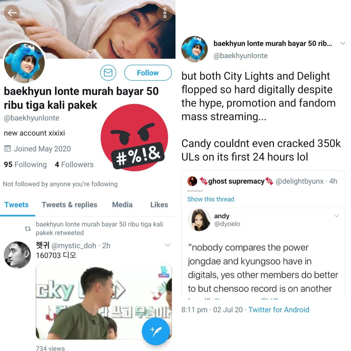 Baekhyun udah babak belur di hajar fandom group a.k.a exol dari tahun ...