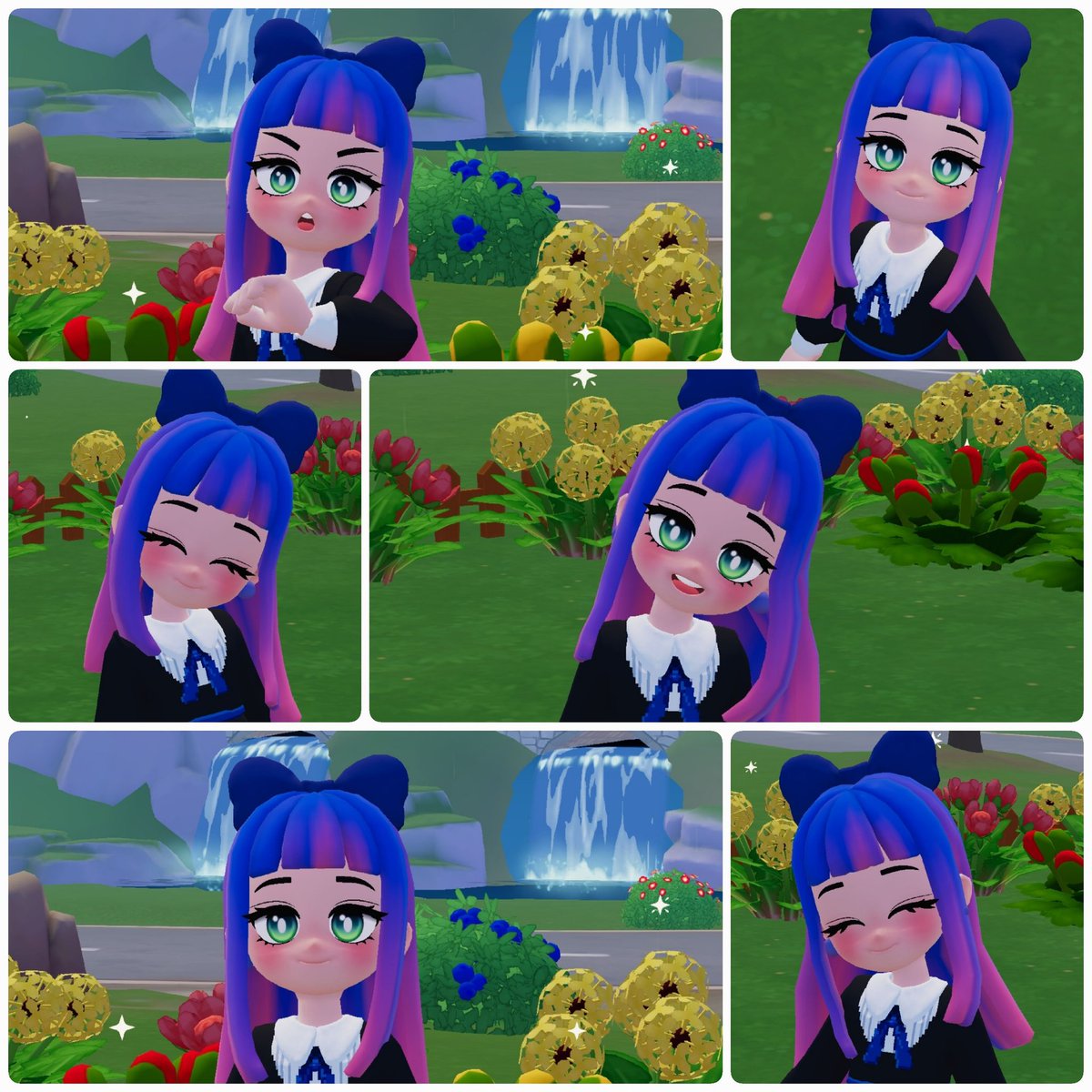 Stocking and Gunsmith cosplay in Heartopia