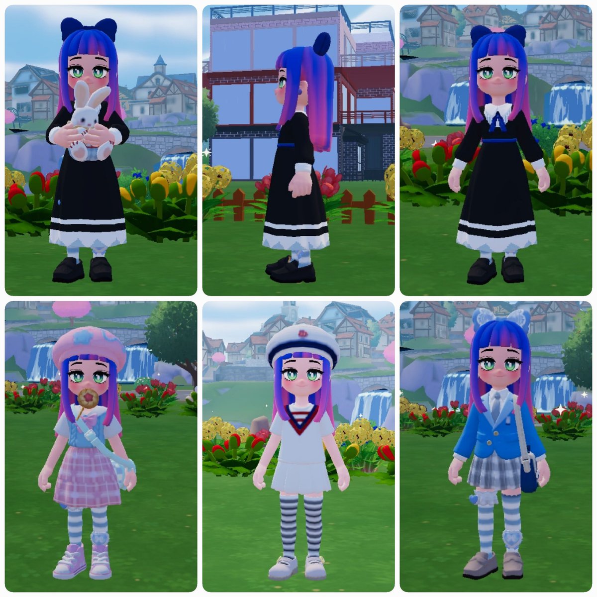 Stocking and Gunsmith cosplay in Heartopia