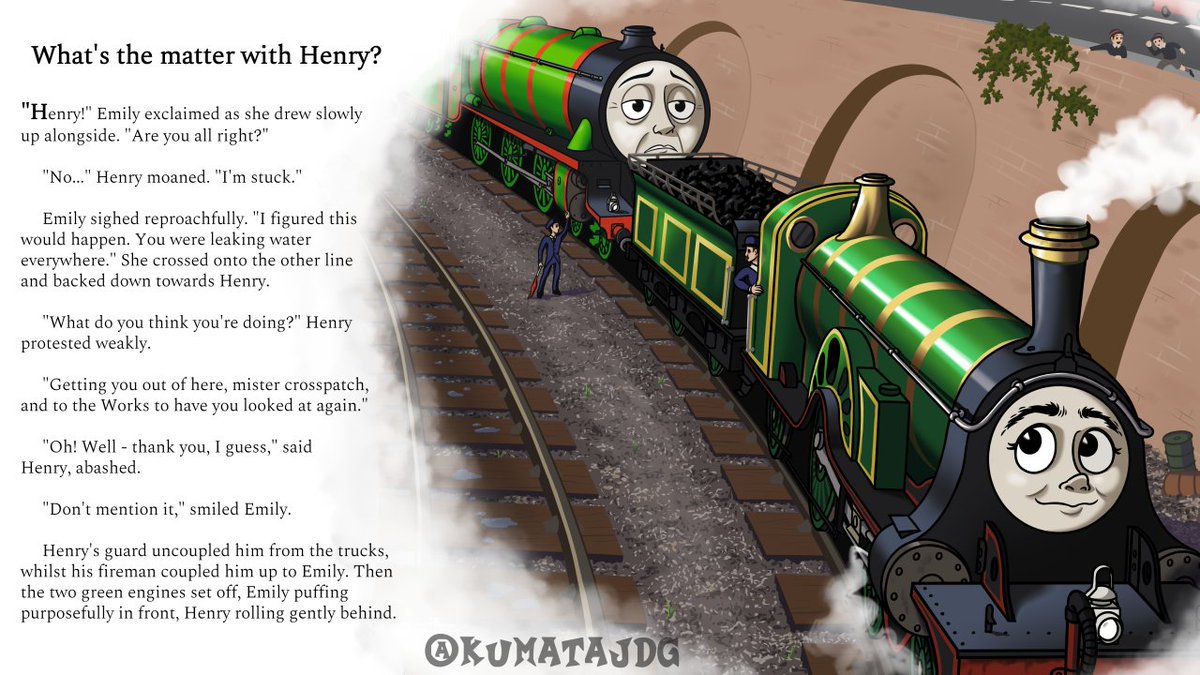 The 3rd artwork I created for @TheUnluckyTug's Sodor's Finest on Emily ...
