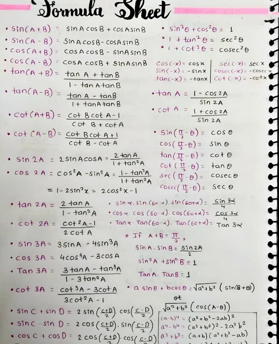 Struggling to keep all those sin(A+B) and cos(C-D) identities straight ...