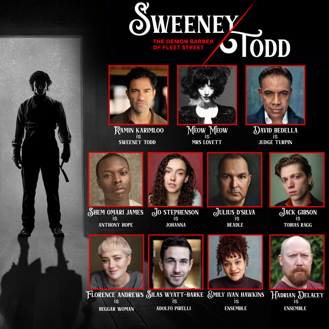 Meet the full cast of Sweeney Todd: The Demon Barber of Fleet Street! 🥧 ...
