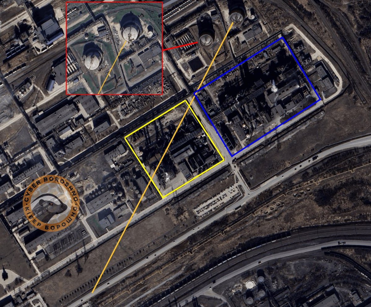 KiberBoroshno confirms black smoke rising from two out of three ammonia ...