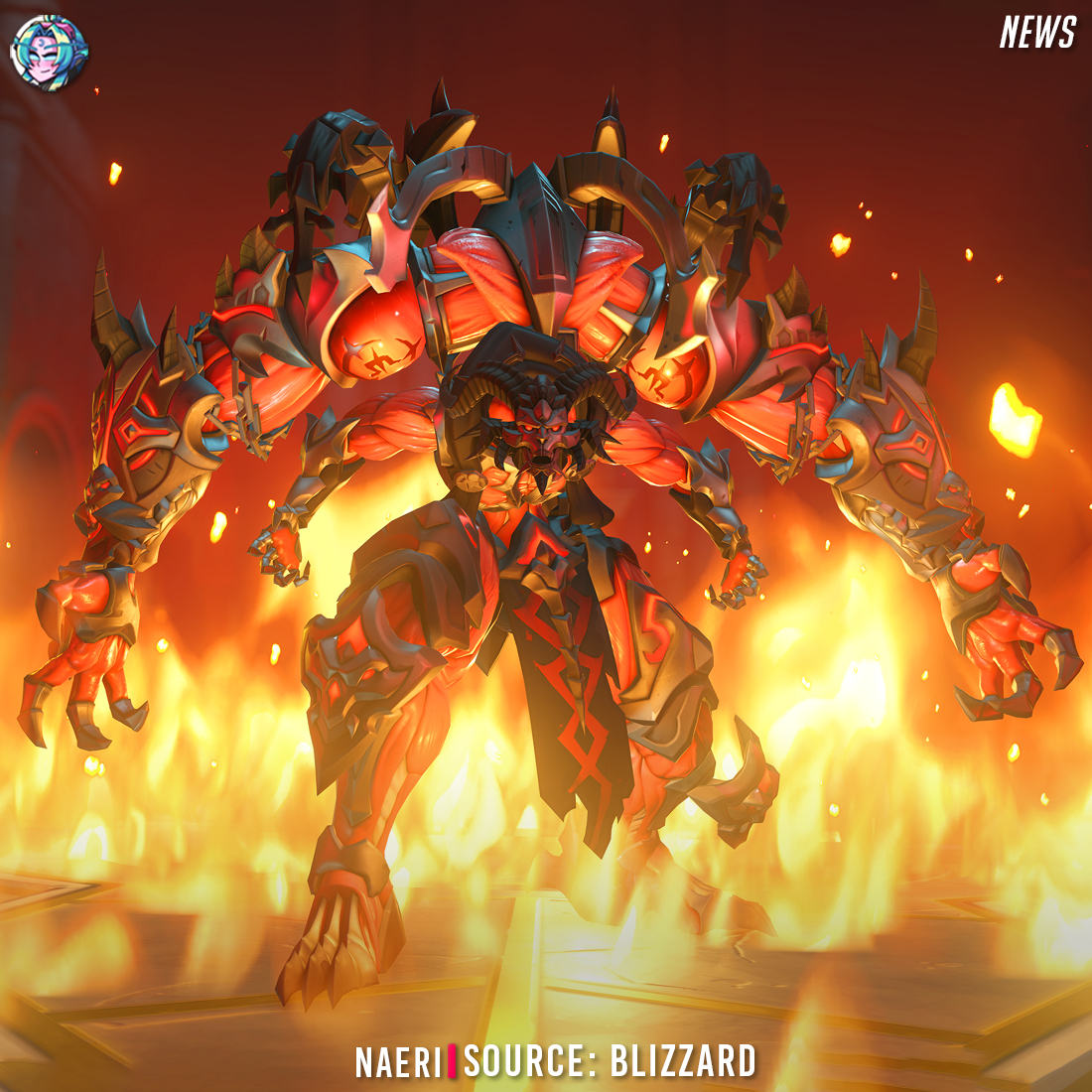 Overwatch x Diablo Collab Ramattra Mephisto Skin 🐐 The Ramatra Mephisto ...