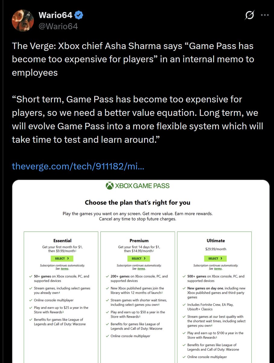 Isn't it obvious what Asha will do? Not exclusives. 🤡 Her play: a Game ...