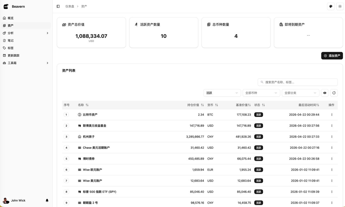新产品上线： Beavern 必稳。 是一个面向多资产理财人士（中产+）的资产记录与投资分析工具。解决中产人士在进行多资产投资的时候，由于标的 ...
