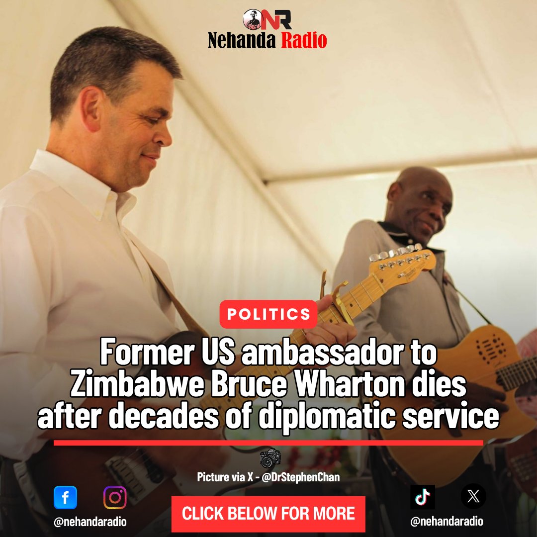 🕊️ Remembering a life of service Former US ambassador to Zimbabwe Bruce ...