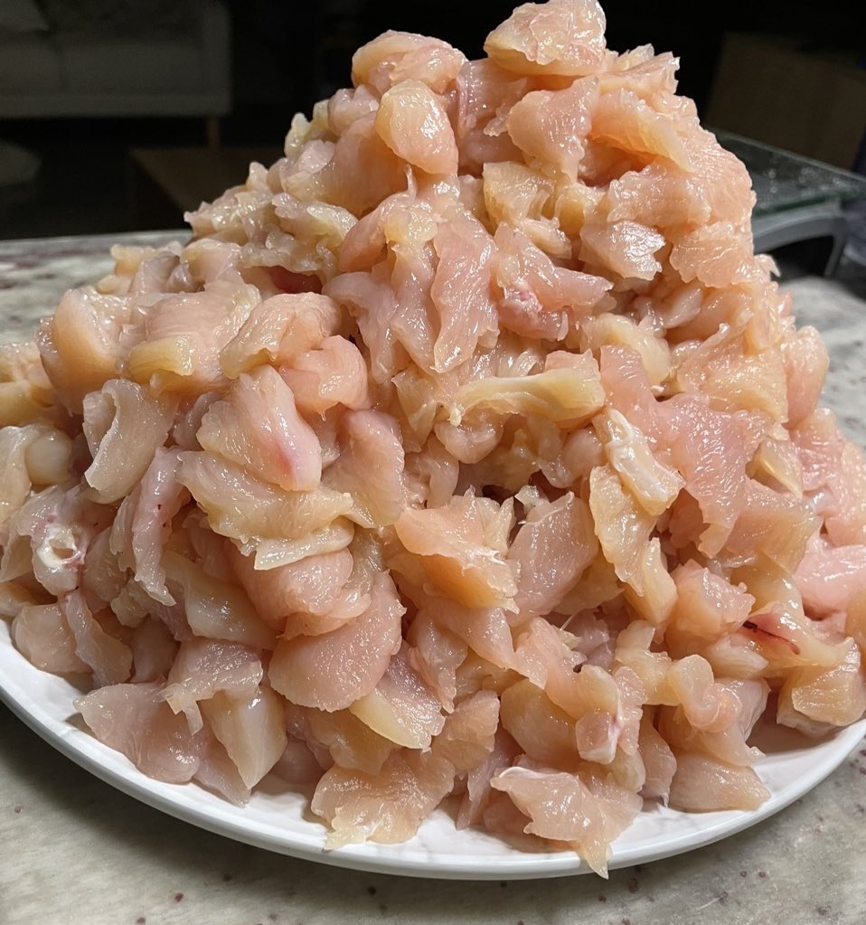 - Dice the chicken (breast) prior to marinating in a large ziplock bag ...