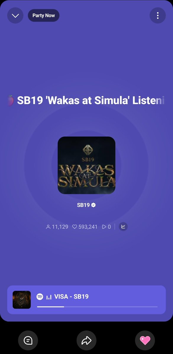 SB19 Weverse Listening Party [ 🎵 ] Party Now Share your screenshots if ...