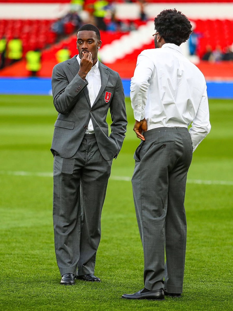 Aimé Leon Dore suited up Nottingham Forest players for their UEL game ...