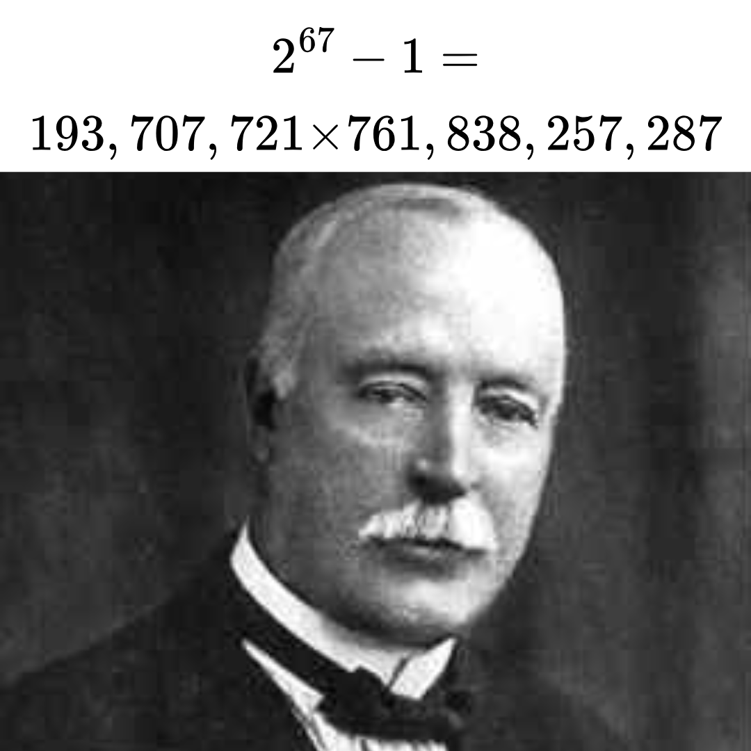 On October 31, 1903, Frank Nelson Cole famously made a presentation to ...