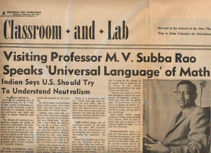 Next in who after the Ramanujan Series? Yesterday, I wrote about M ...