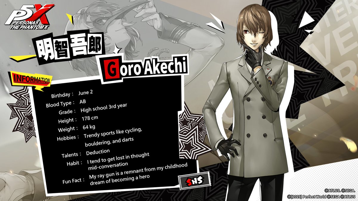Character Profile ─ Goro Akechi (VA: #SoichiroHoshi) A third-year high ...