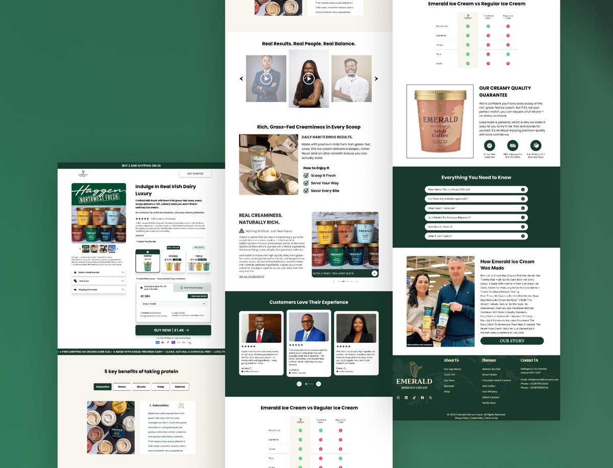 Just wrapped up a high-converting PDP page clean flow, strong visuals ...