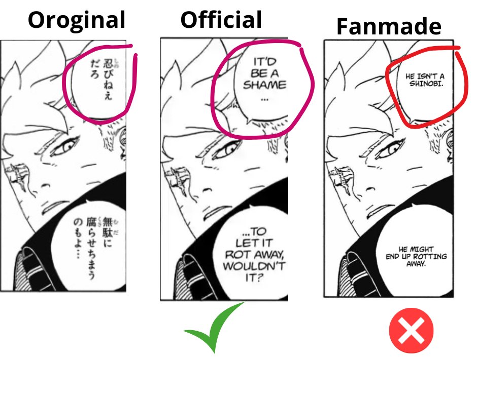A THREAD 🧵 When Fan Translations Ignore Context. Once again, the fan ...