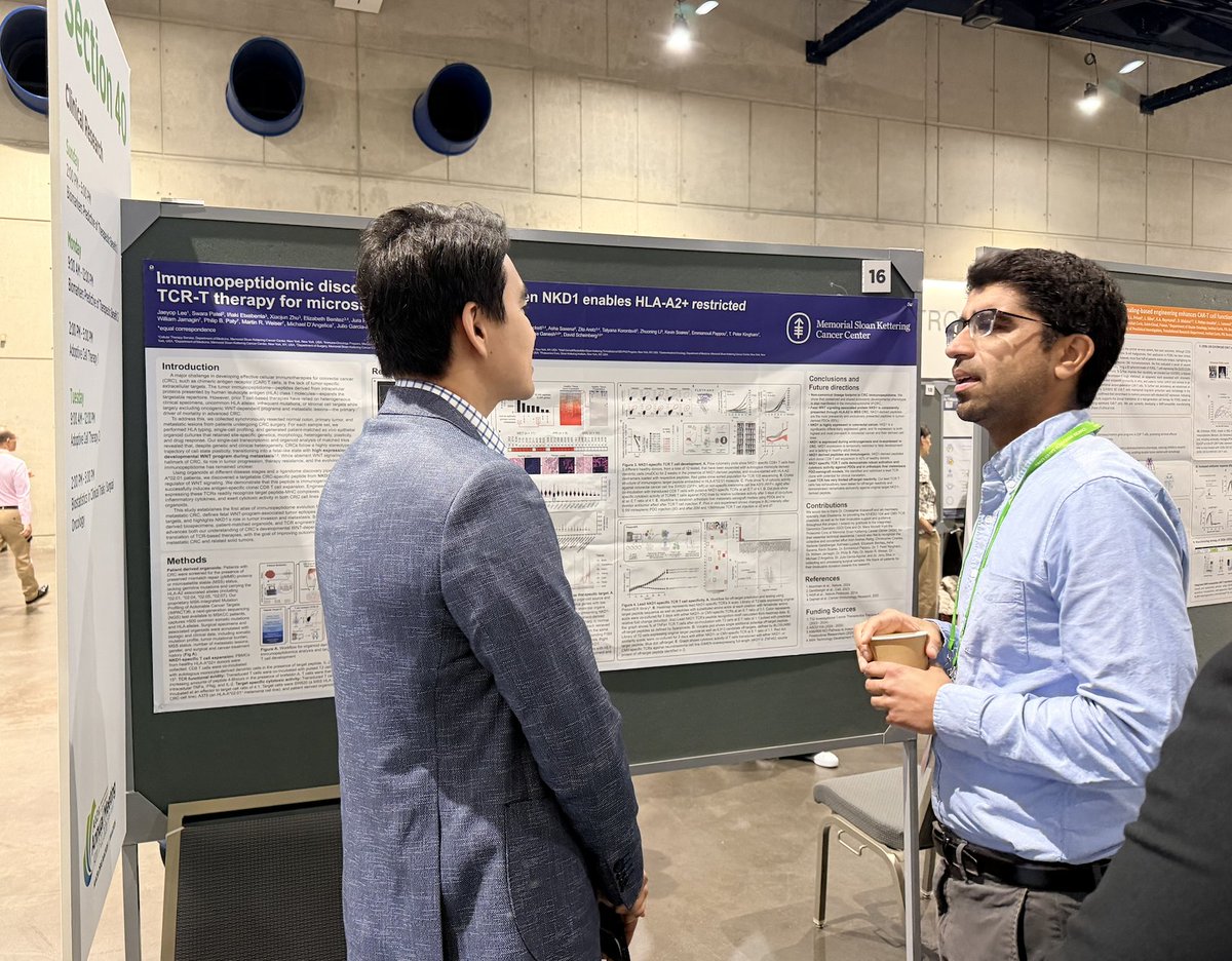 MSK’s cellular therapist Dr. Jaeyop Lee speaks with #AACR26 attendees ...