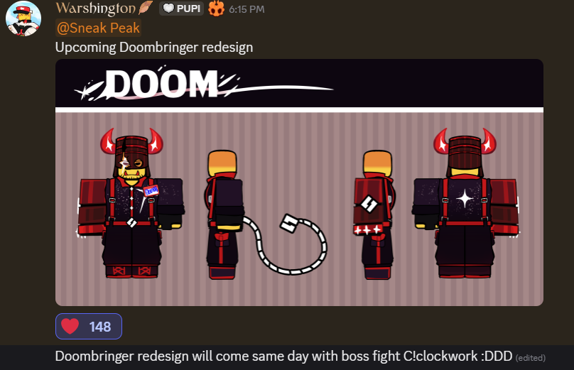 👀 A teaser of Doombringer's upcoming redesign 🫖 Confirmation of ...