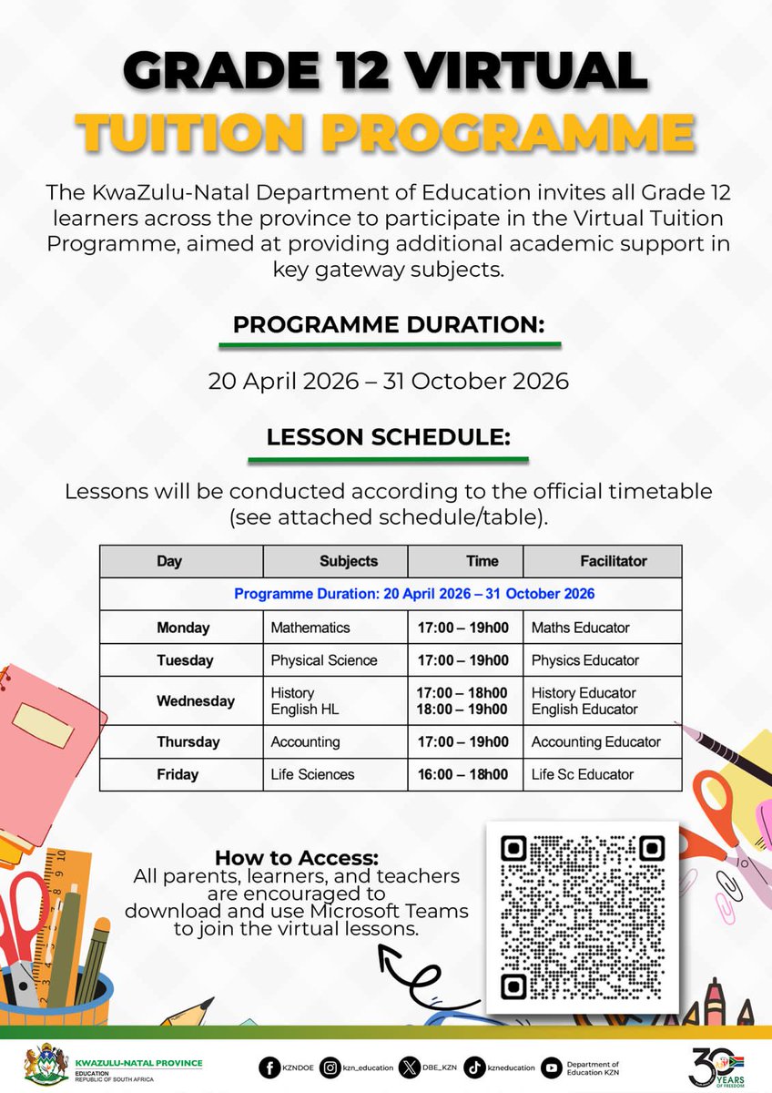 *Grade 12 Virtual Tuition Programme* To access today’s lesson click on ...