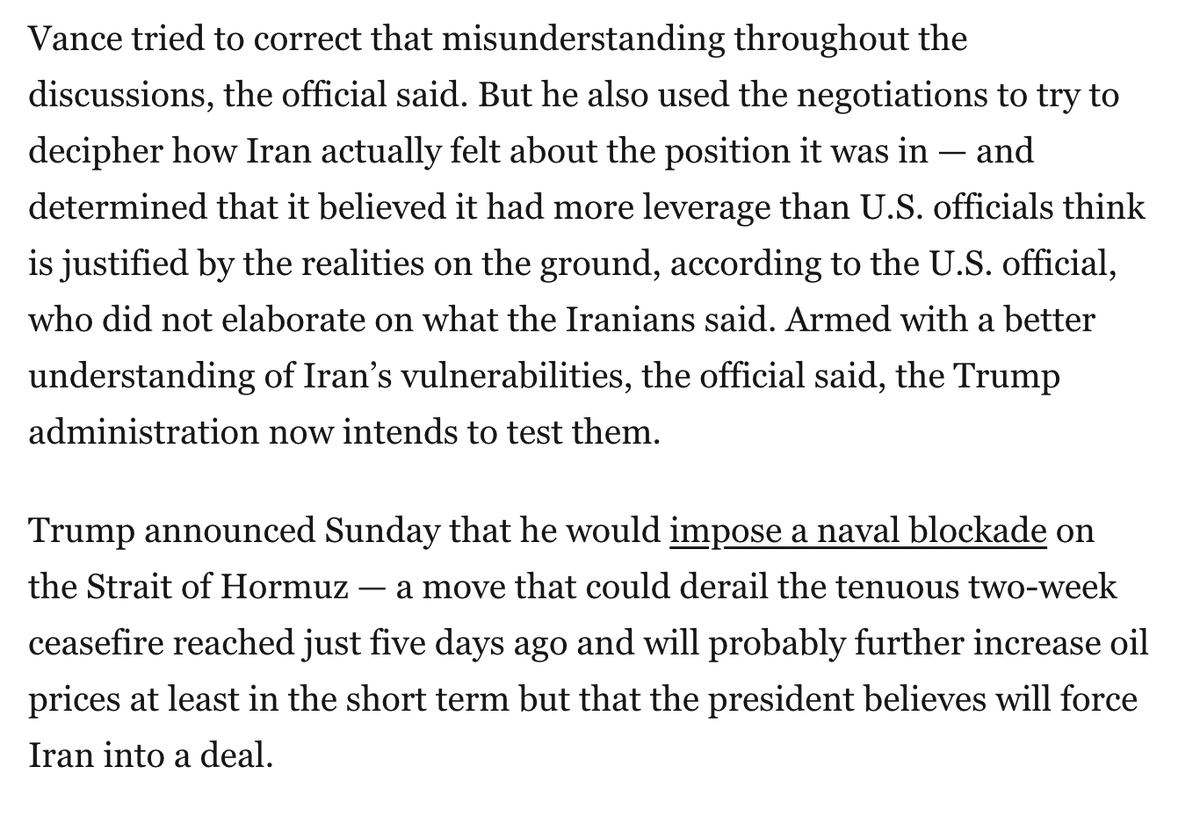 This is sound logic. During talks, the Iranians emphasized sanctions ...