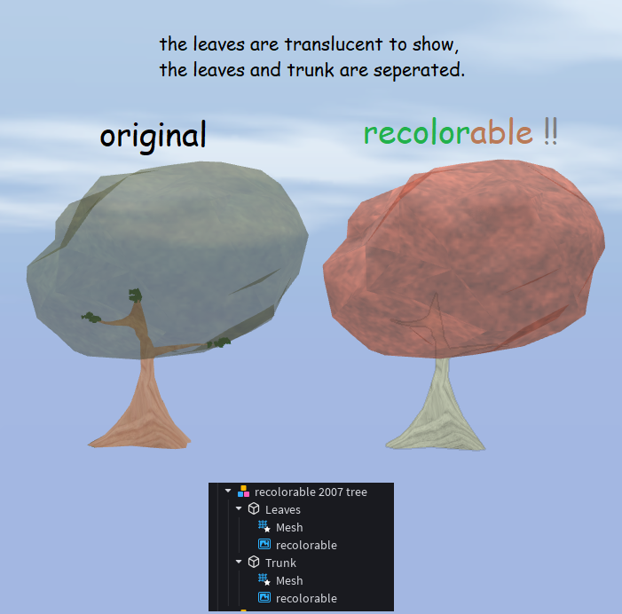 recolorable 2007 tree (sapling) public asset for builders v v v (https ...