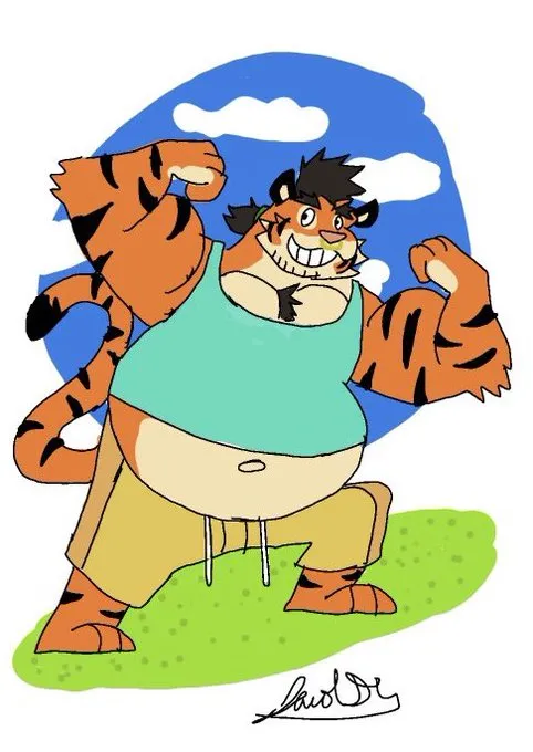 Old drawings of a terrifically talented tiger @CursedMarked https://t ...