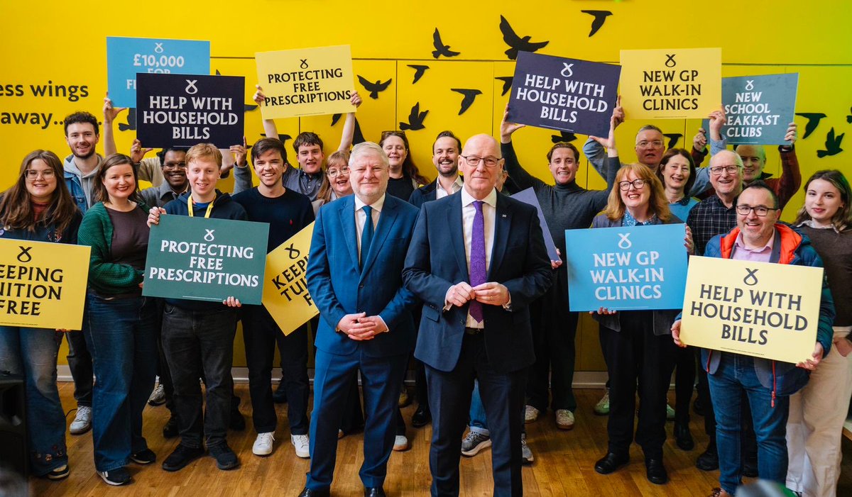 Campaigning with some of our brilliant Edinburgh candidates ...