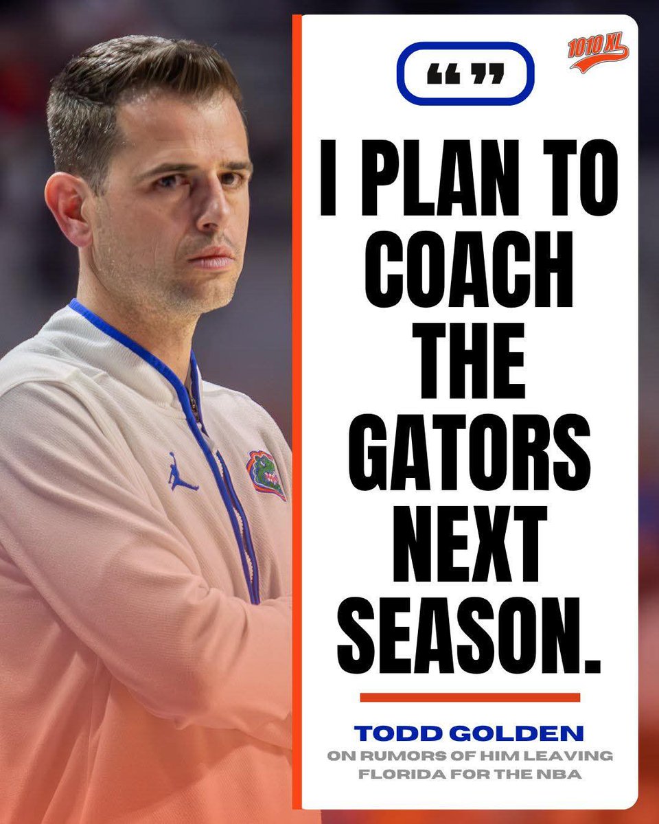 Todd Golden is locked in with Gator Nation https://t.co/hfevR16sQC