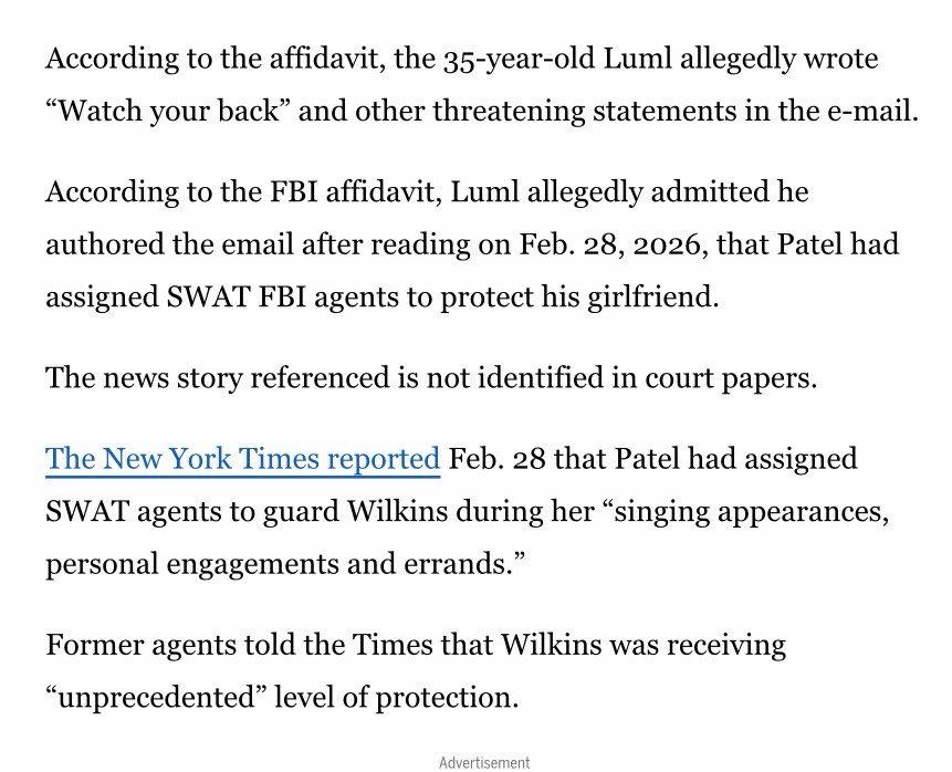 Here's what actually happened: A man threatened to have Alexis Wilkins ...